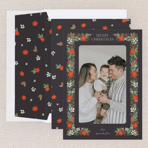 Winter Botanical Border 5x7 Stationery Card by Yours Truly | Shutterfly