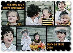 Cards & Stationery Portrait Scallop Halloween Cards | Happy Halloween ...