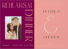 Landscape Portrait Rehearsal Dinner Invitations | Rehearsal Dinner ...