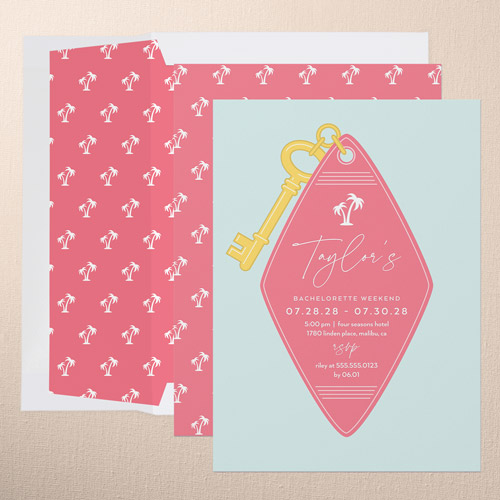 Key To Paradise 5x7 Stationery Card by Yours Truly | Shutterfly
