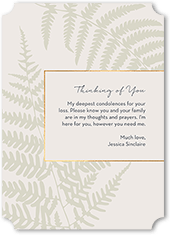 Condolences Ticket Yours Truly Sympathy Cards | Memorial & Condolence ...