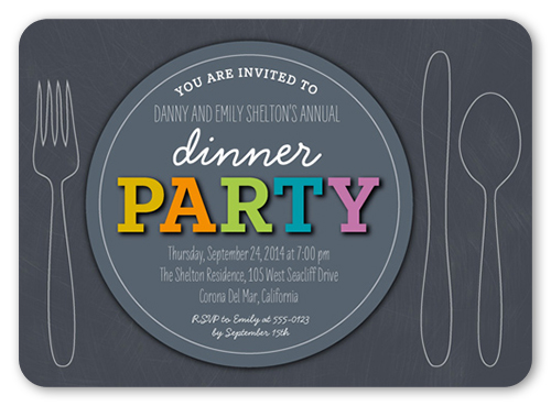 Party Plate Housewarming Invitations | Shutterfly