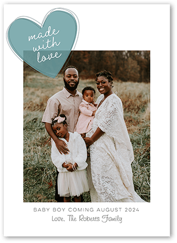 Heart With Love 5x7 Stationery Card by Blonde Designs | Shutterfly