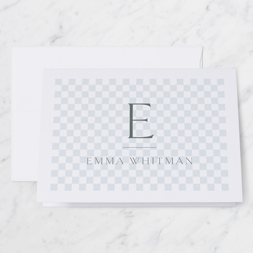 Checkerboard Decoration 3x5 Folded Card by Float Paperie | Shutterfly