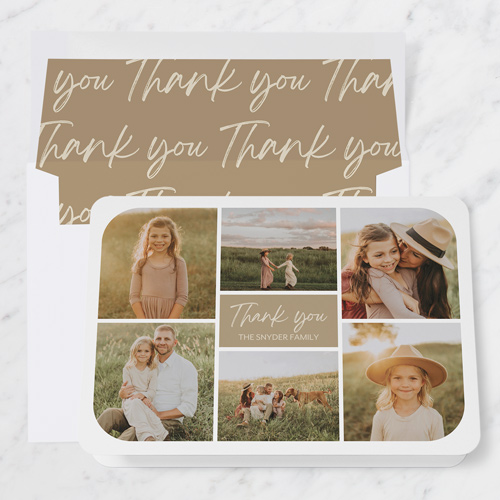 Grateful Montage 5x7 Folded Card by Blonde Designs | Shutterfly