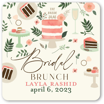 Beautiful Brunch Stickers by Hello, Kelle | Shutterfly