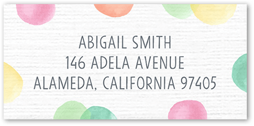 Modern Rainbow Address Label by Sarah Hawkins Designs | Tiny Prints