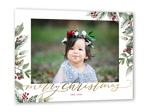 Winter Fir 5x7 Stationery Card by Lady Jae Designs | Tiny Prints