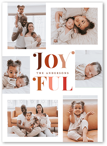 Centered Joy 5x7 Stationery Card by Lady Jae Designs | Tiny Prints