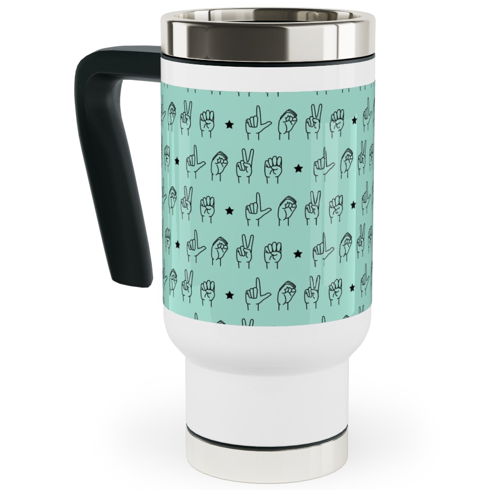 Love Sign Language Travel Mug with Handle | Shutterfly