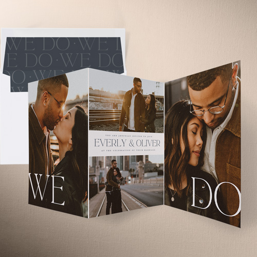 Forever We Do 5x7 Tri-Fold Stationery Card by Hello Little One | Shutterfly