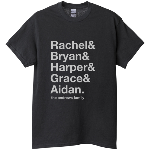Family Names T-shirt by Shutterfly | Shutterfly