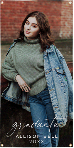 Script Grad Vinyl Banner by Shutterfly | Shutterfly