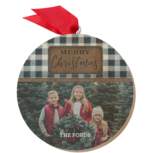 Circle Wooden Ornament | Shutterfly
