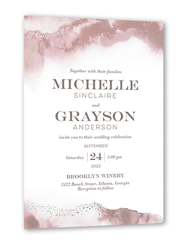 Silver Foil Invitations | Shutterfly