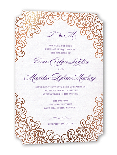 Rose Gold Invitation Card | Shutterfly