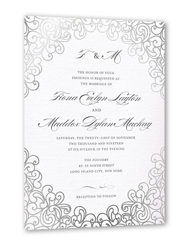 Silver Foil Invitations | Shutterfly
