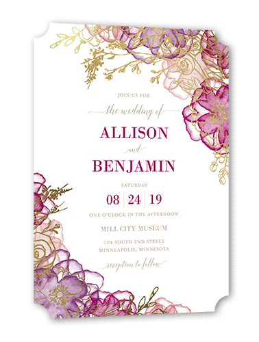 Floral Design For Invitation Card | Shutterfly