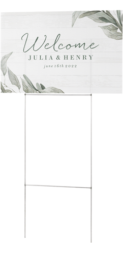 Stamped Leaf Yard Sign by Shutterfly | Shutterfly