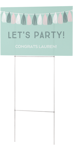 Tassel Garland Yard Sign by Shutterfly | Shutterfly