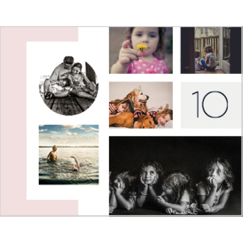 Modern Collage Wall Calendar | Shutterfly