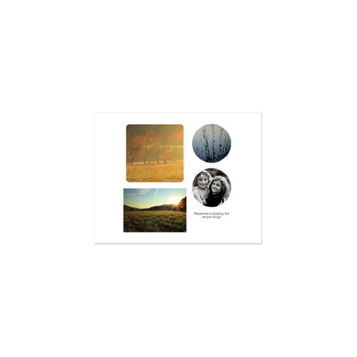 Modern White Calendar Wall Calendar | Shutterfly