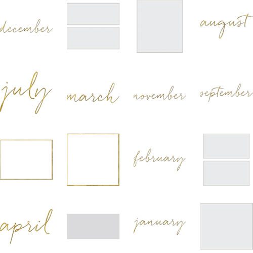 Watercolor Ombre Wall Calendar | Shutterfly