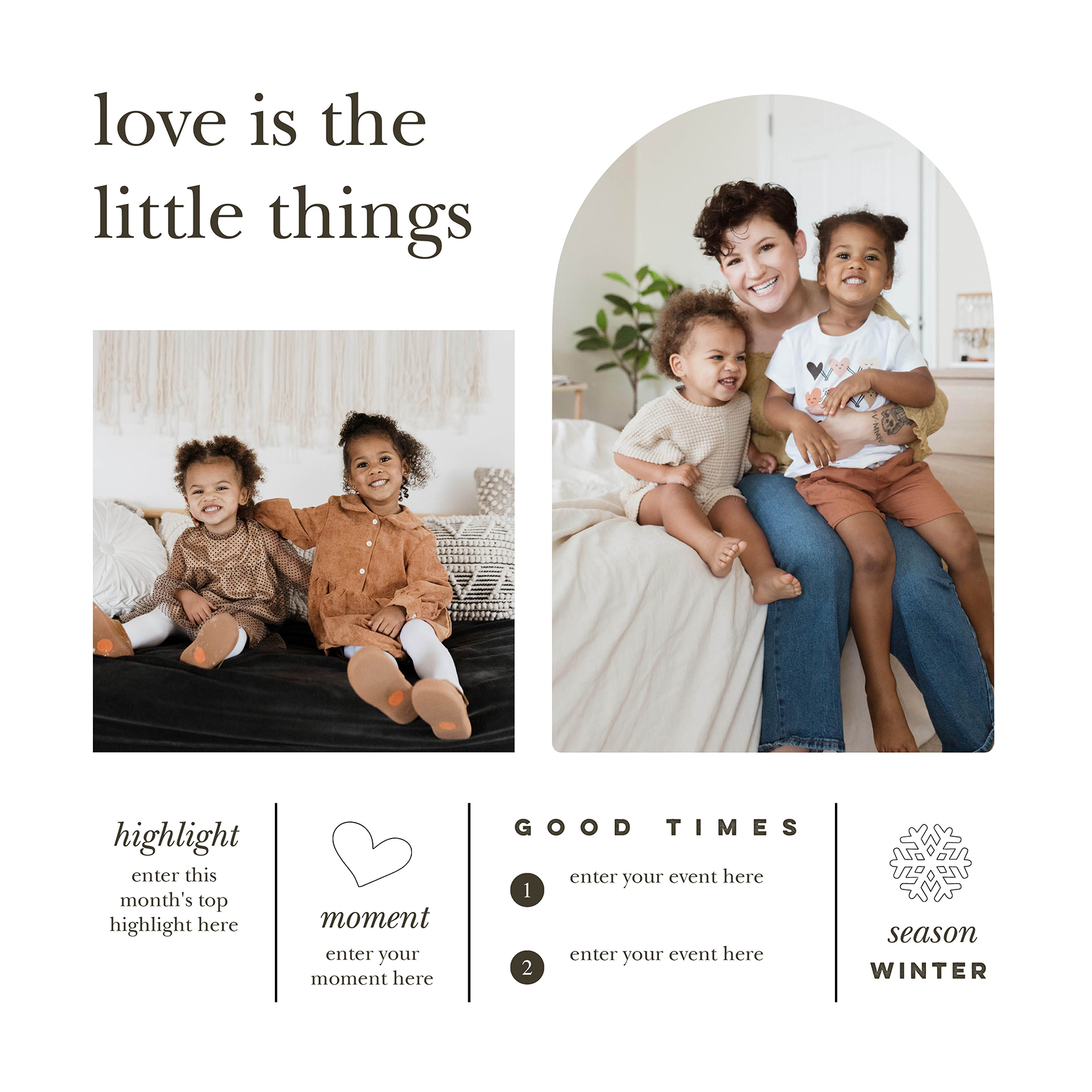 Modern Year In Review Gallery Calendar Wall Calendar | Shutterfly