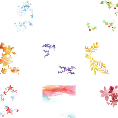 Watercolor Seasons Wall Calendar | Shutterfly